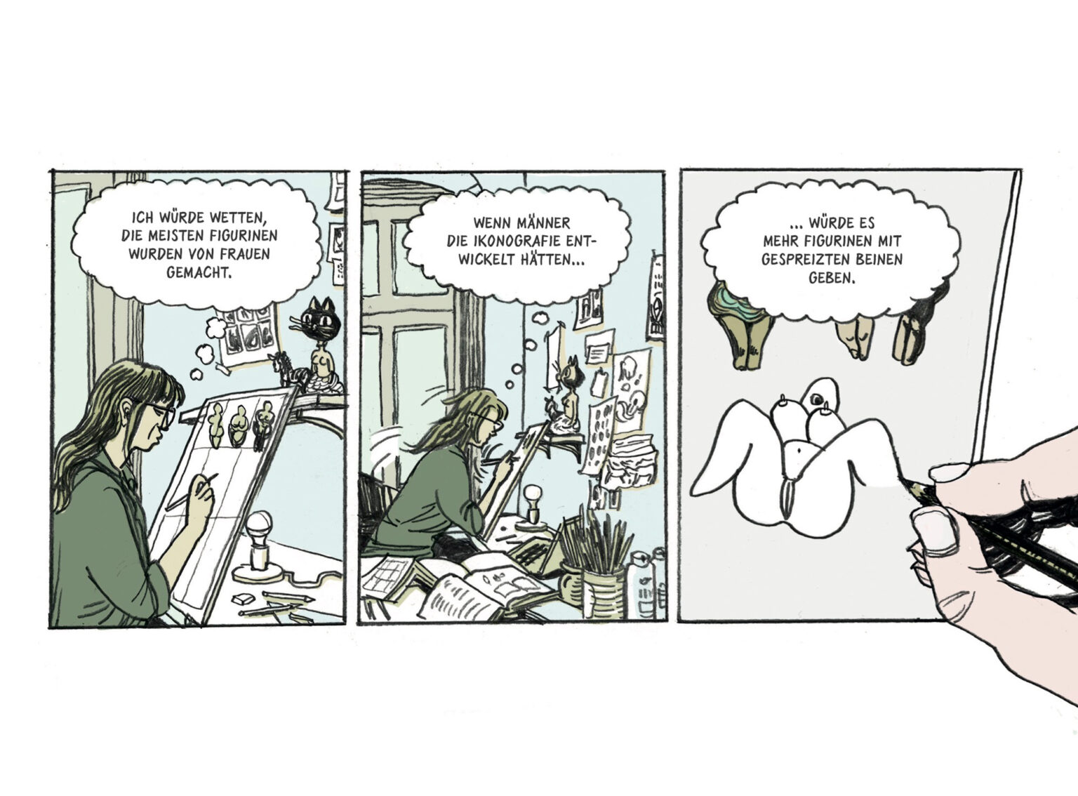 Feminismus und Urgeschichte, im Comic: “Die Frau als Mensch” von Ulli ...